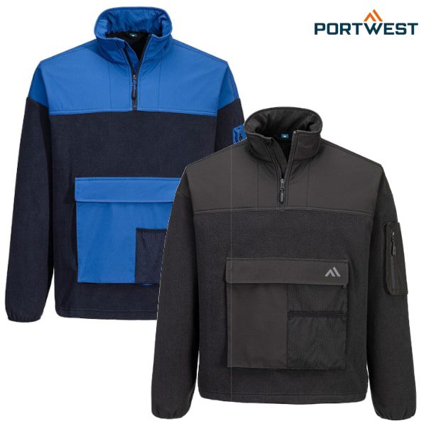 Quarter Zip Fleece KX378( Portwest ) - WorkStuff UK Limited